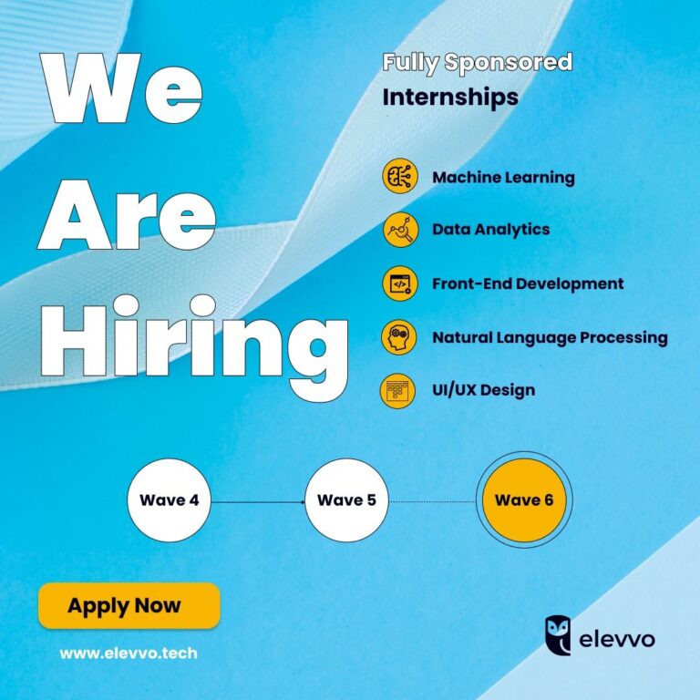 Elevvo’s Fully Sponsored Internship Program 2025