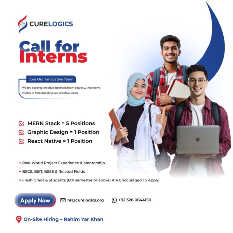 Cure Logics Internship Program – Kickstart Your Tech Career